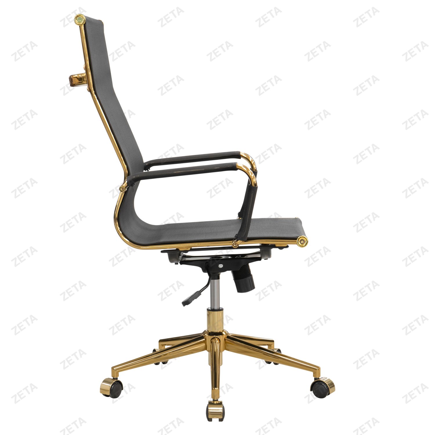 Кресло №572-H(G) золотой каркас (черный) (ВИ) - лучшее решение по - только в ZETA
